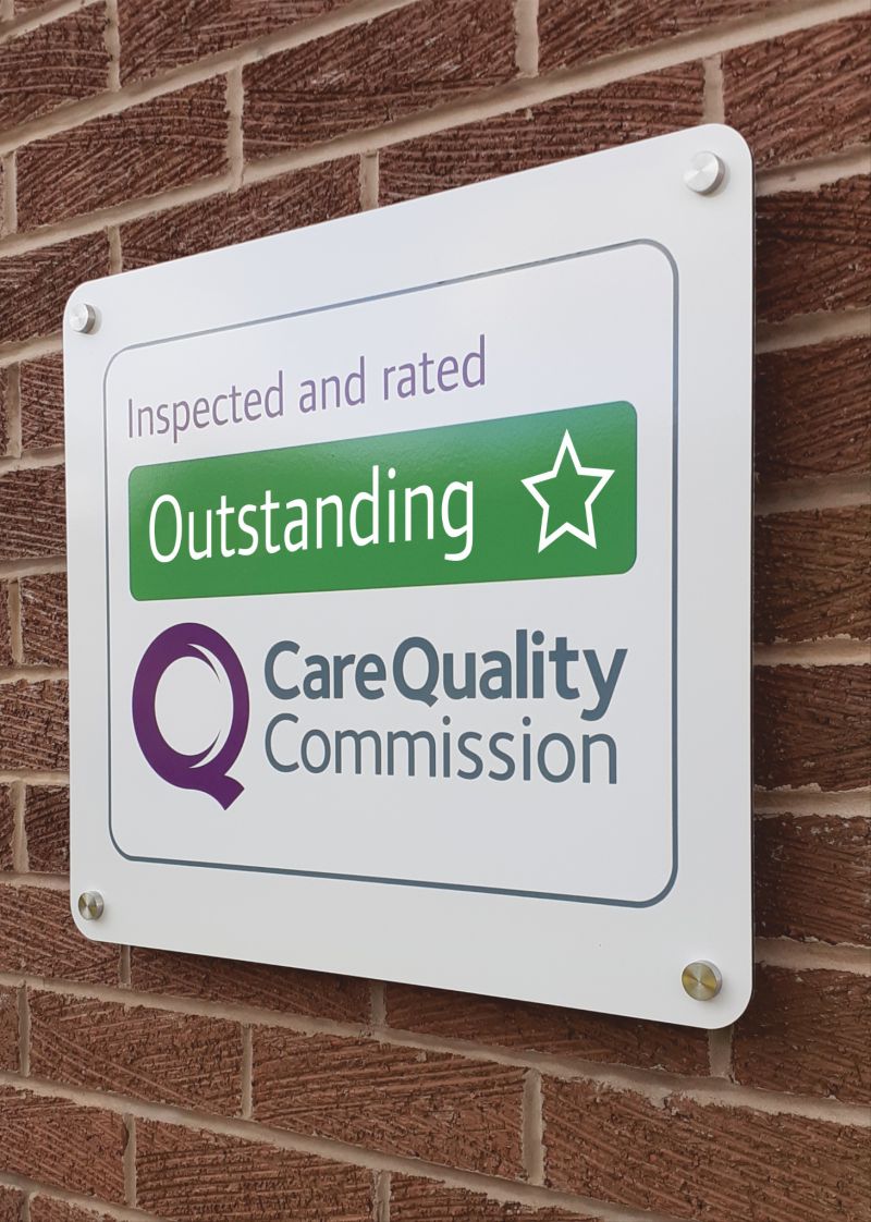CQC Outstanding Wall sign