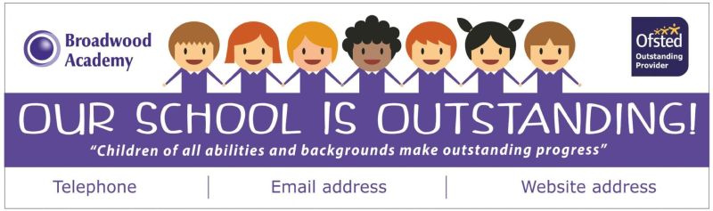 Ofsted Outstanding banner - Template 3
