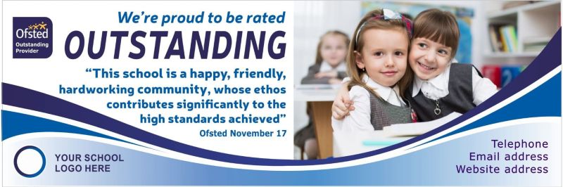 Ofsted Outstanding banner - Template 5