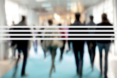 Lines glass safety sticker