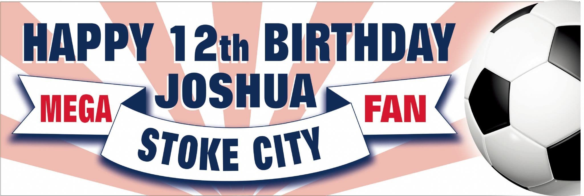 Stoke City Birthday banner
